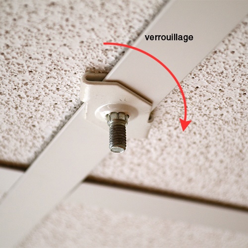FIXATION CLIPPE FAUX PLAFOND